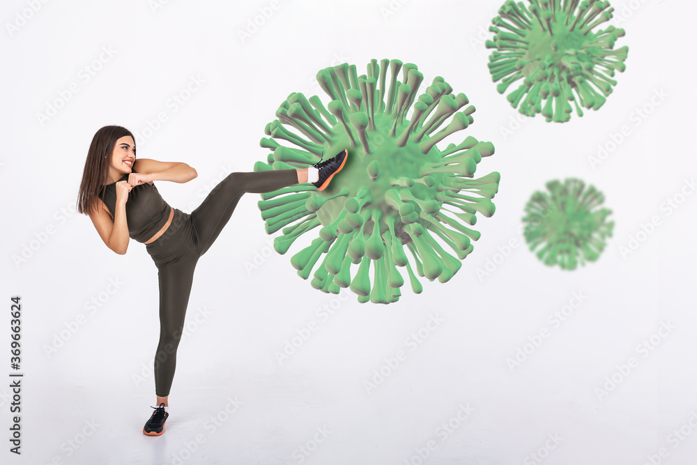 Virus attack, defend from the virus concep. COVID-19 Coronavirus ...