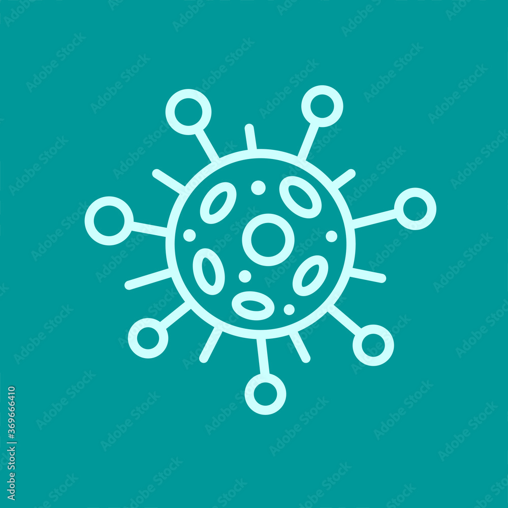 Vector medical icon. Healthcare design. The Molecule viral bacteria ...