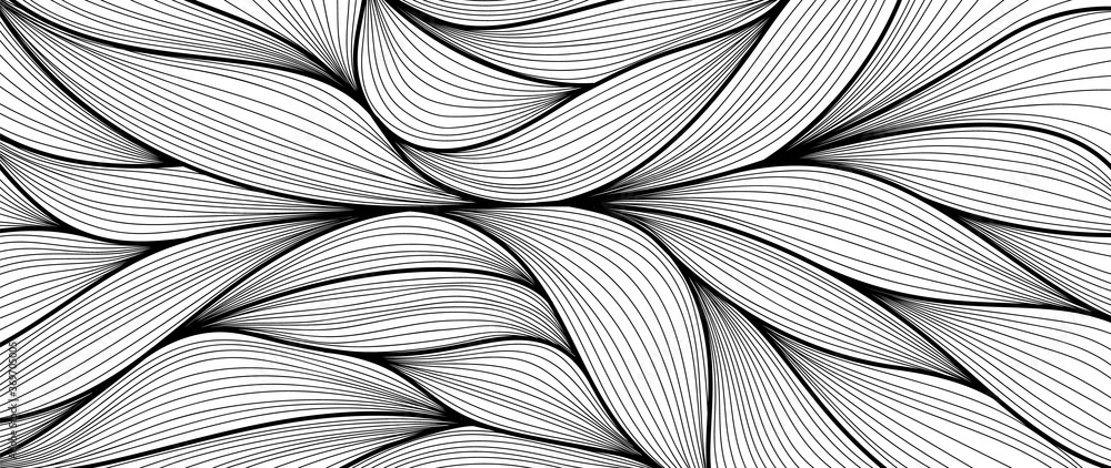 Black and white lines pattern background. Luxury Line arts wallpaper ...