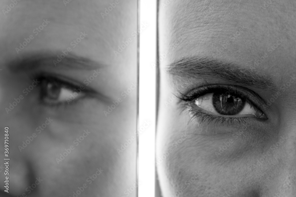 The eyes are the window to the soul. Beautiful female eyes close up ...