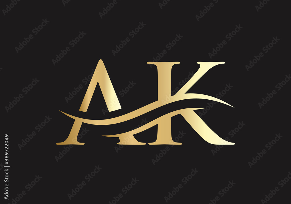 AK Logo for luxury branding. Elegant and stylish design for your ...