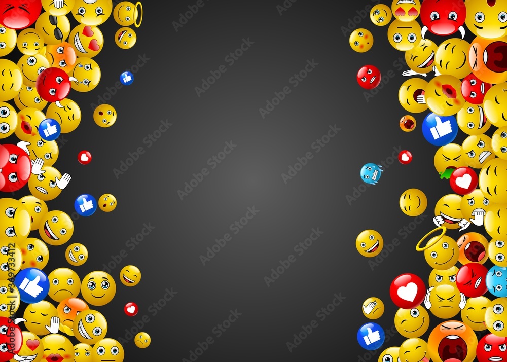 Design Modern Emoji Conceptual Abstract Art Illustration Isolated on ...