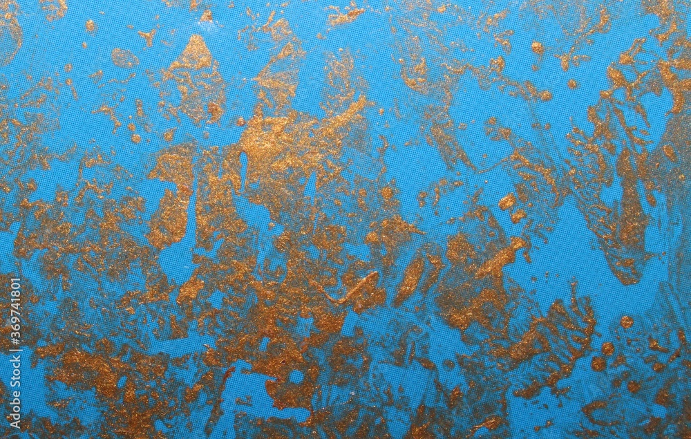 Bright Shiny Gold Texture on Sky Blue Background Stock Photo | Adobe Stock