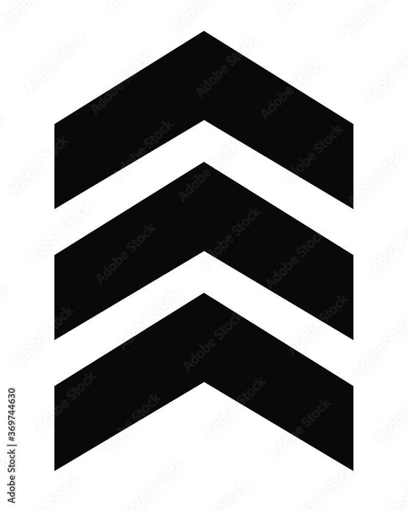 Chevron vector icon. Trendy flat style chevron icon isolated on white ...