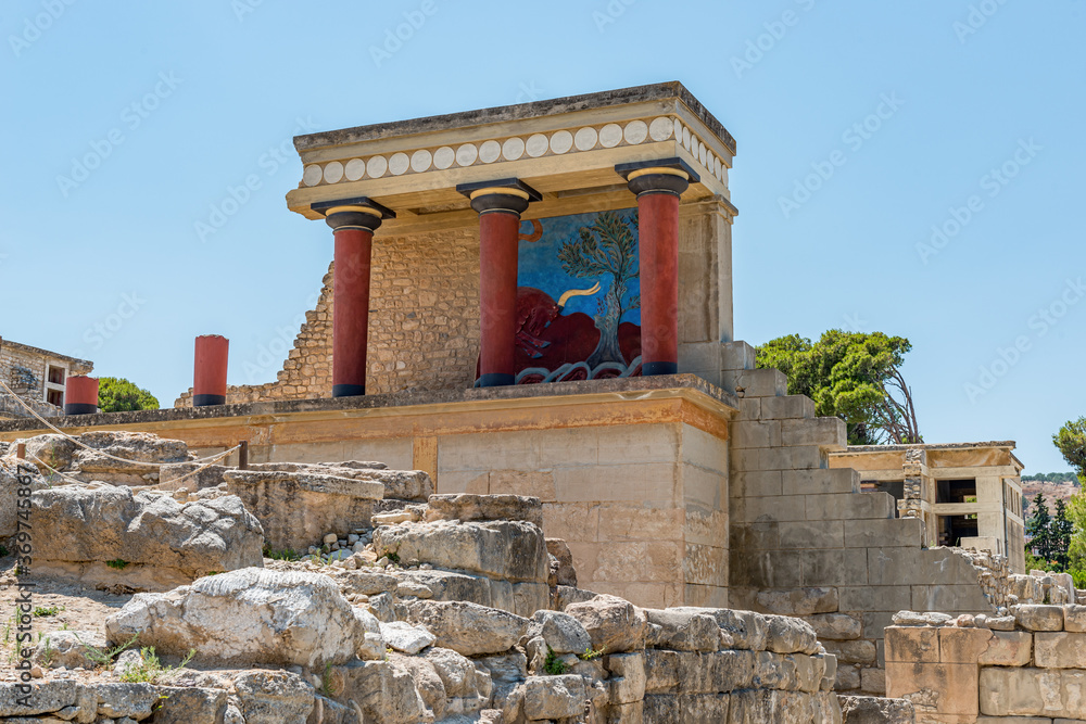 Photo & Art Print Knossos palace at Crete, Greece Knossos Palace, is ...
