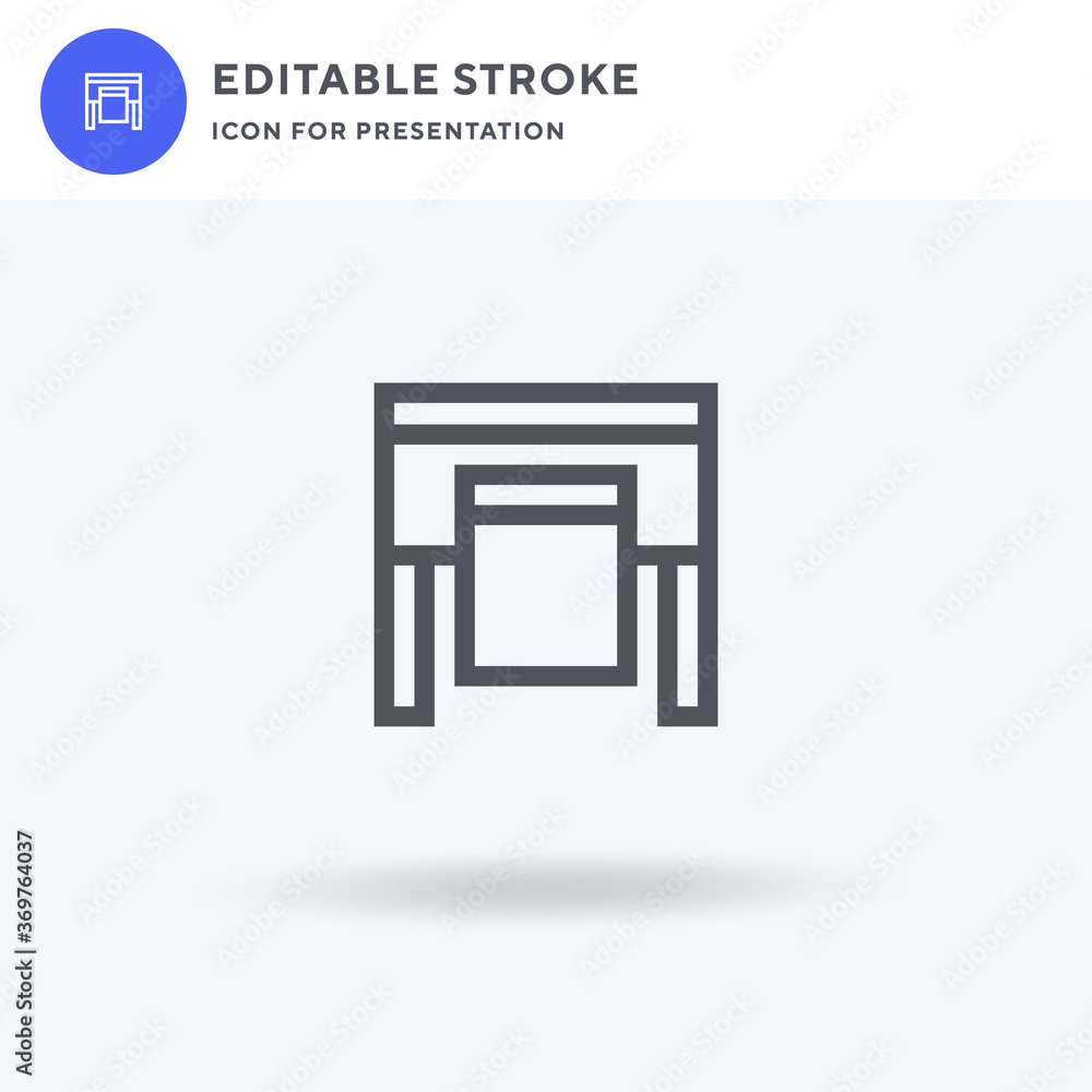 Plotter icon vector, filled flat sign, solid pictogram isolated on ...