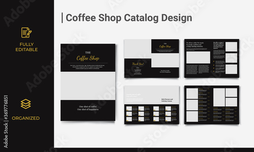 Coffee Shop Catalog Brochure Template Coffee Menu Design Shop Menu ...