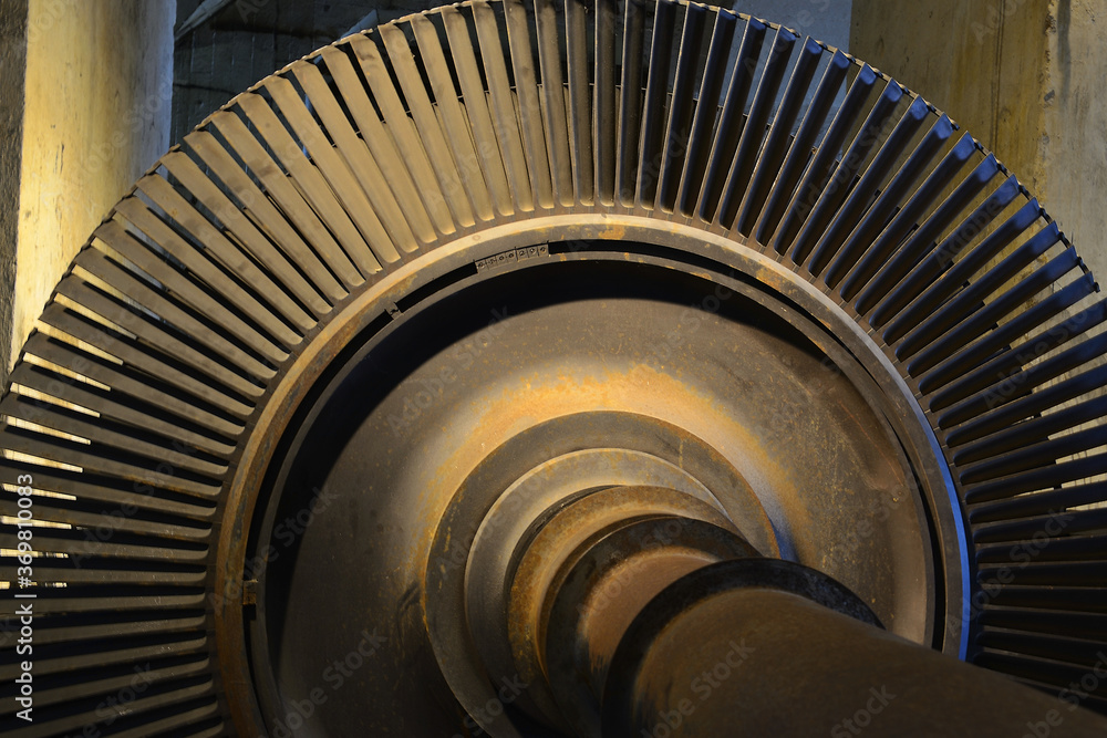 Photo & Art Print Internal rotor of a steam Turbine, Pecold