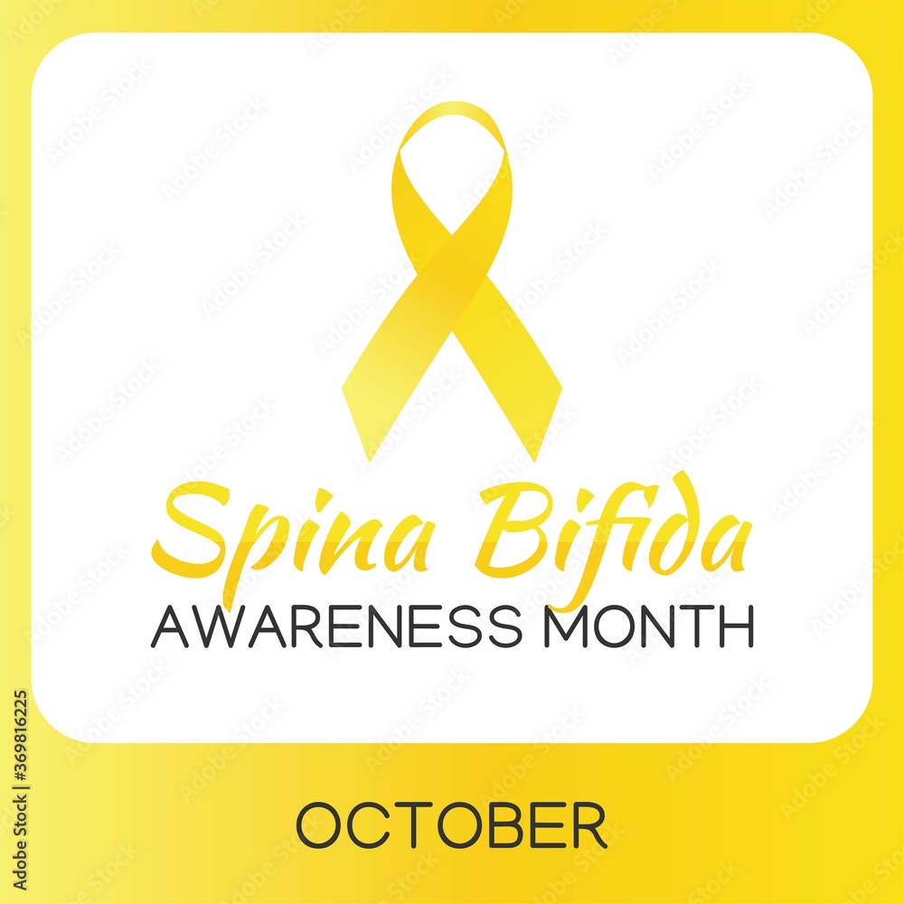 Spina Bifida Awareness Month Vector Illustration เวกเตอร์สต็อก | Adobe ...