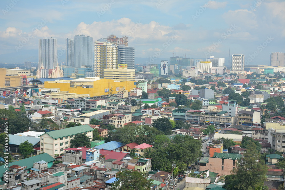 Quezon city overview during daytime afternoon in Philippines Stock ...