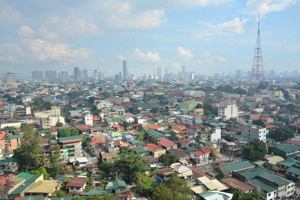 Quezon city overview during daytime afternoon in Philippines Stock ...
