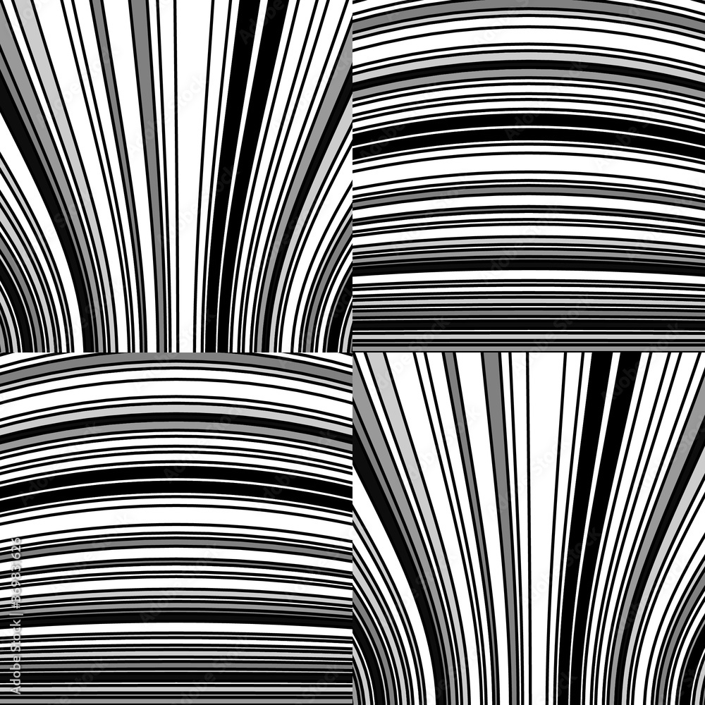 pattern with bulge horizontal and vertical black segments Stock Vector ...
