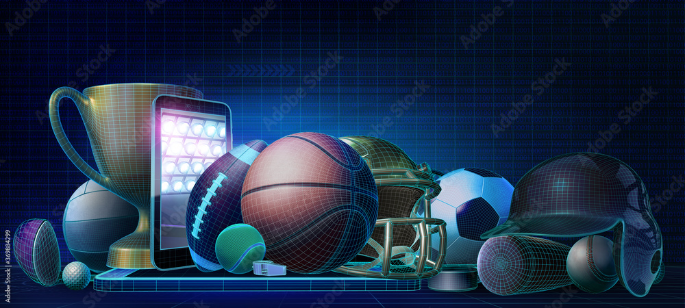 Abstract online gambling concept image suggesting the idea of betting ...