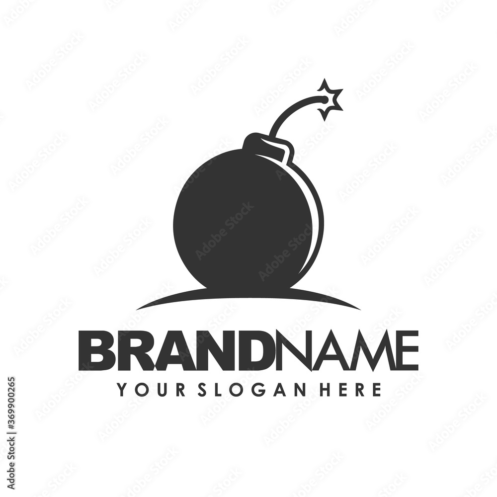 Ticking bomb logo creative concept Stock Vector | Adobe Stock