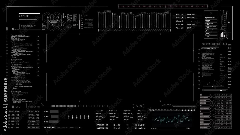 PNG Alpha.Frame futuristic viewfinder.HUD technological screen ...