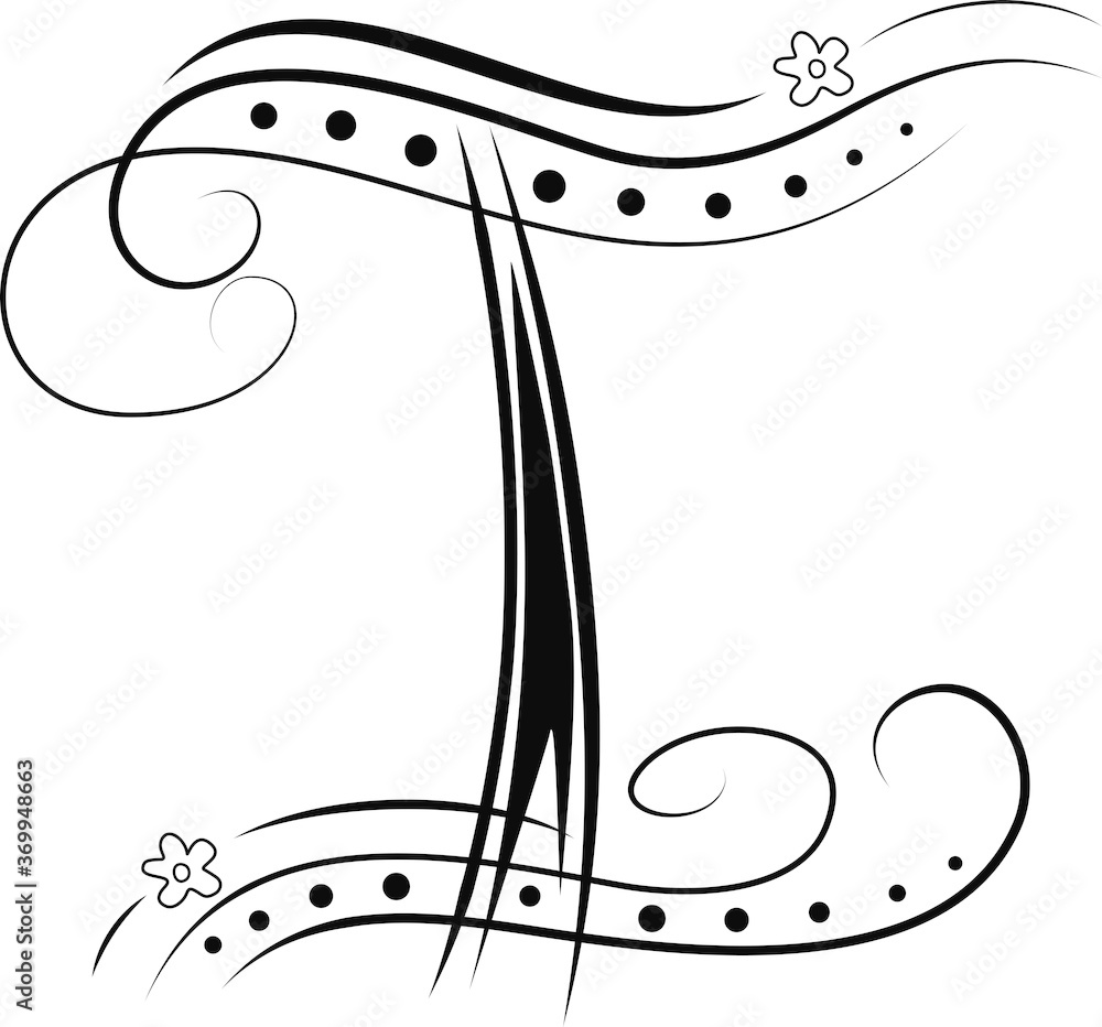 letra I Stock Vector | Adobe Stock