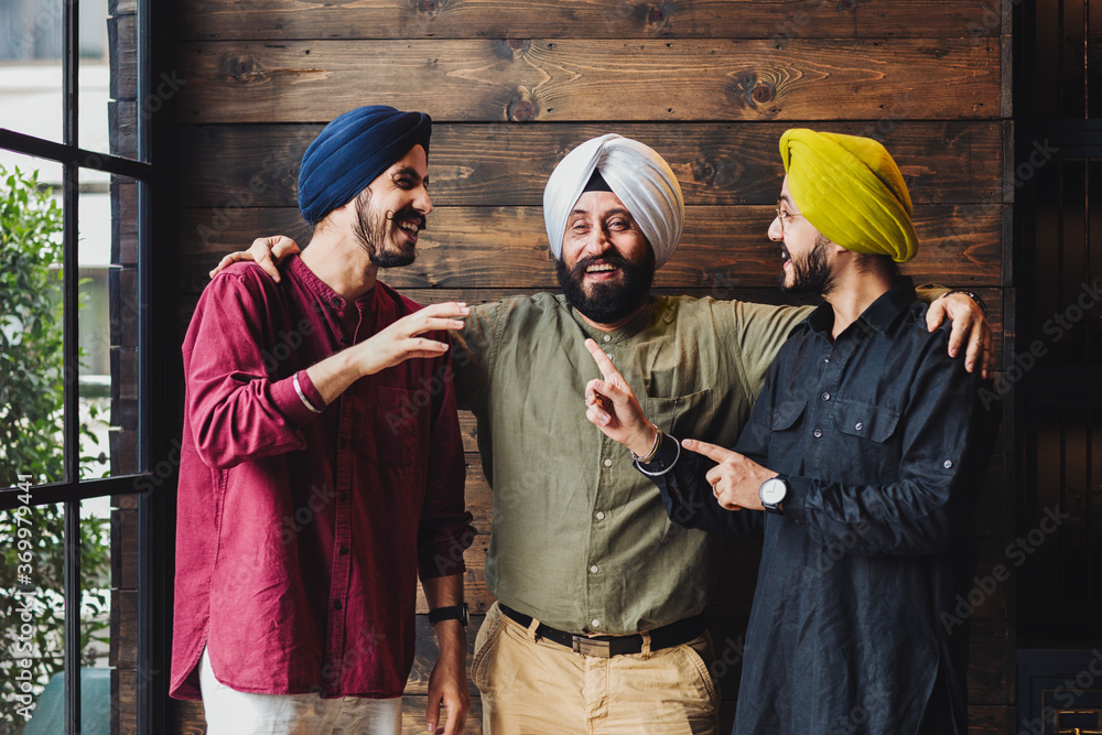 Family Portrait of Indian Men Stock Photo | Adobe Stock
