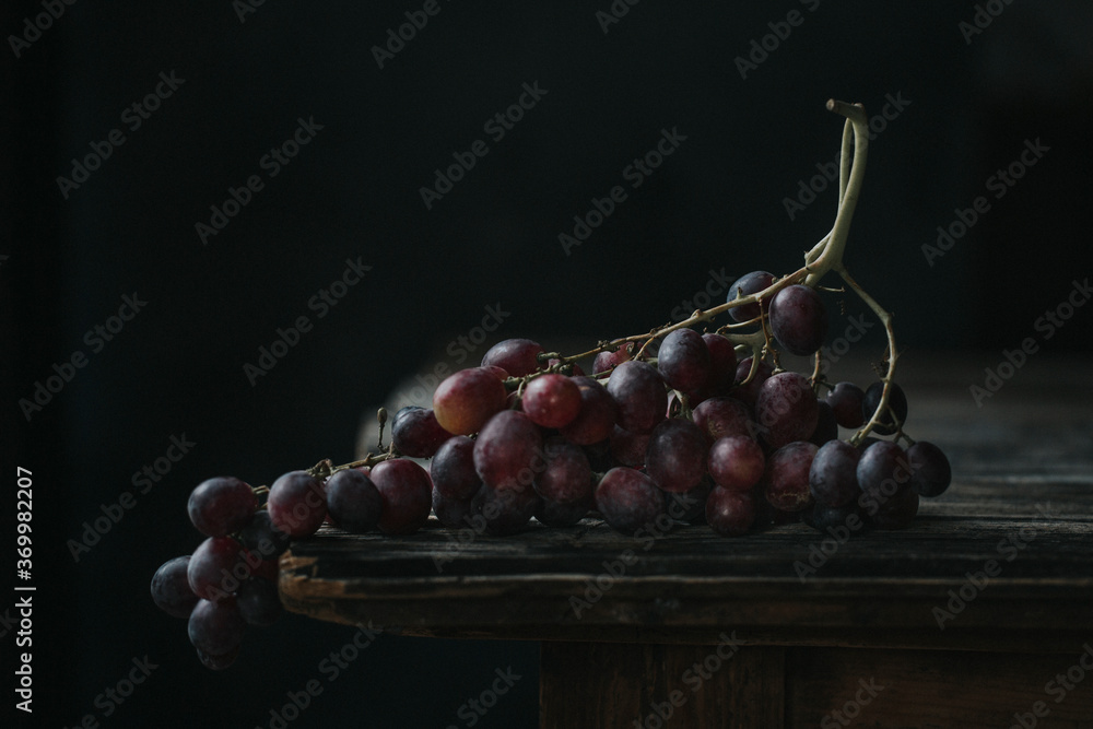 Grapes on a table Stock Photo | Adobe Stock