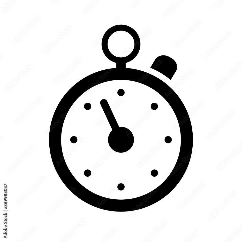 Last minute timer seconds stopwatch, vector image. Stock Vector | Adobe ...