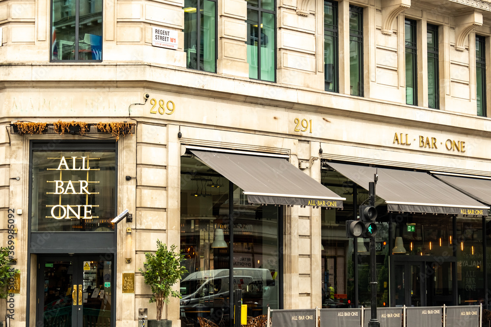 LONDON- All Bar One- British pub chain serving tap beers and food ...