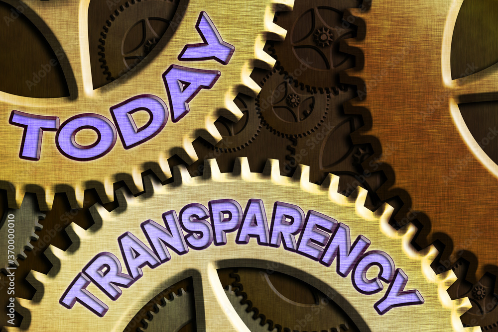 Conceptual hand writing showing Transparency. Concept meaning something ...