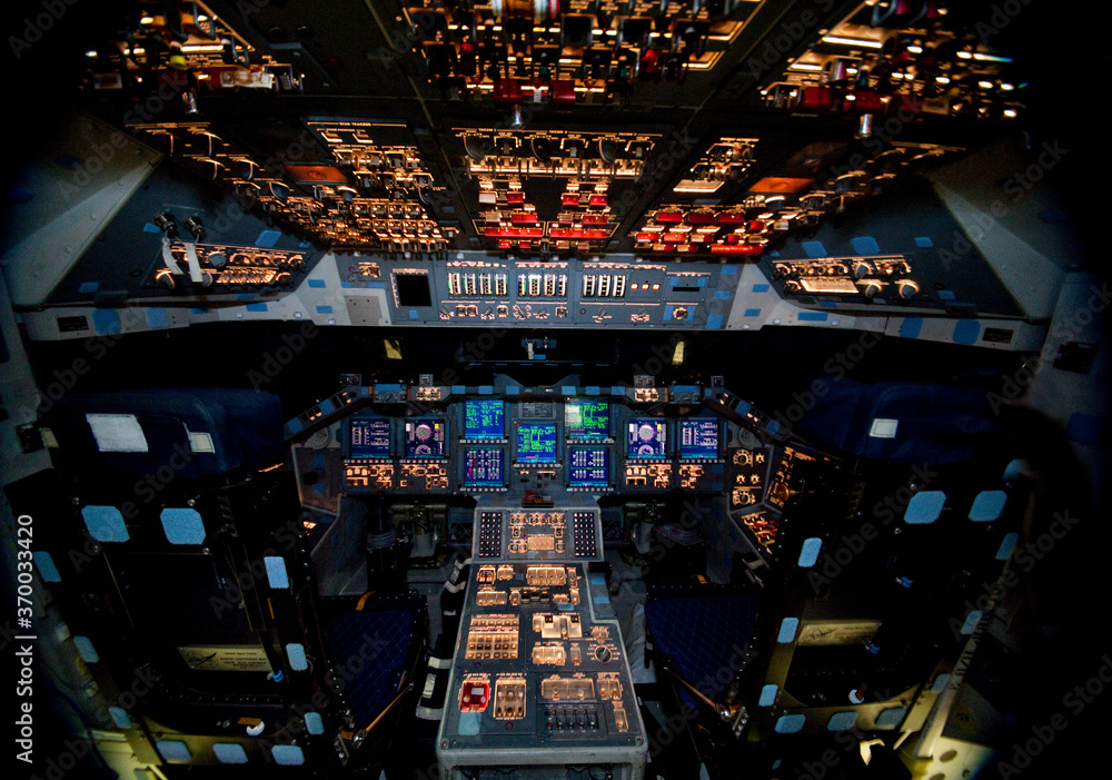 Space Shuttle Cockpit Poster