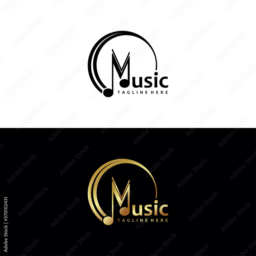 music studio logo icon vector isolated Stock Vector | Adobe Stock