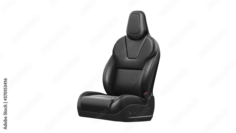 Seat car chair leather automobile. 3D rendering Stock Illustration ...