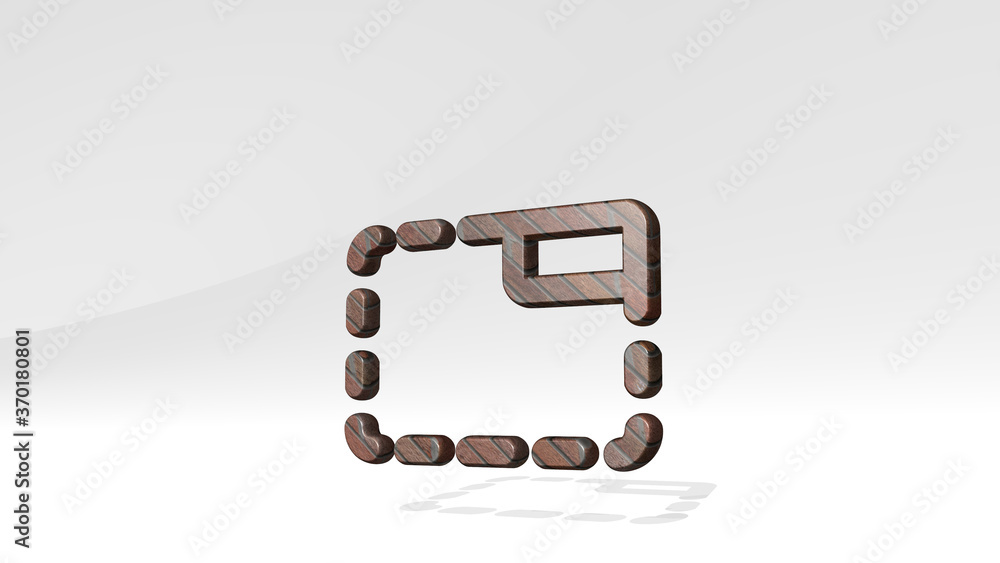 PATHFINDER MINUS BACK casting shadow with two lights. 3D illustration ...