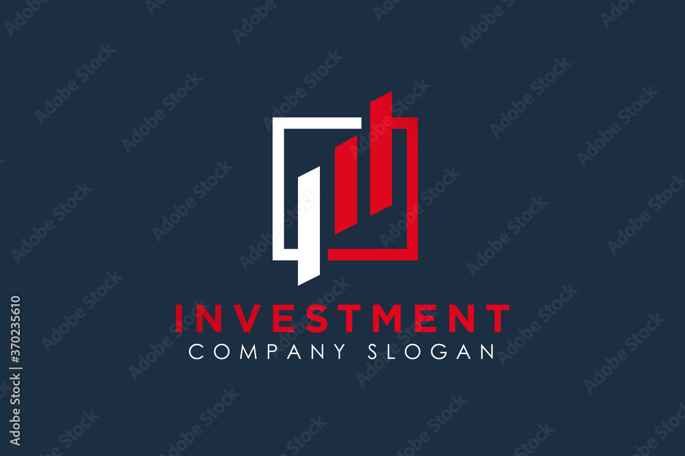 Initial M Letter Logo Design, Vector Business Investment Logo Element ...
