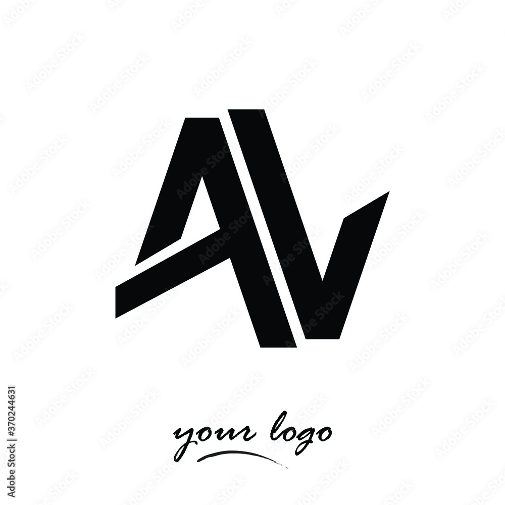 Logo VA vector illustration Stock Vector | Adobe Stock