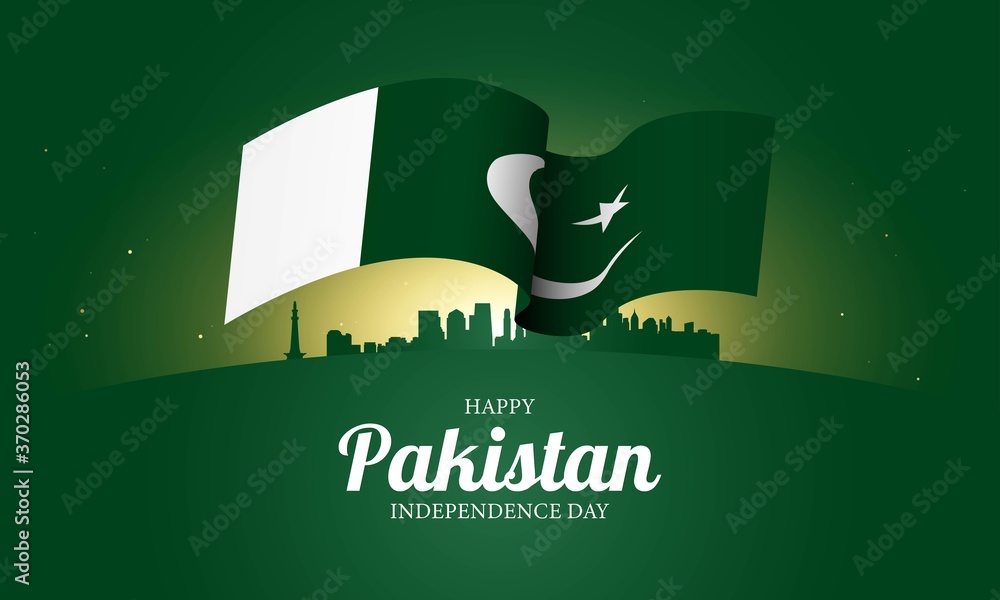 Pakistan Independence Day Background. Stock Vector | Adobe Stock