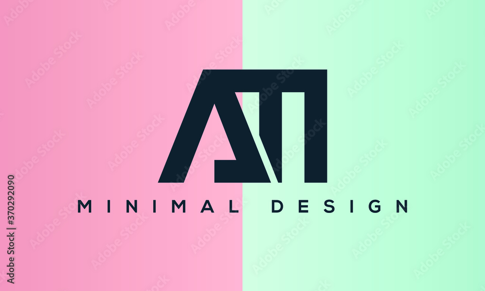 AM letter logo alphabet monogram icon symbol Stock Vector | Adobe Stock