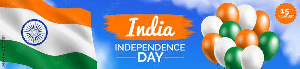 15th August India Independence Day indian waving flag and tricolor ...