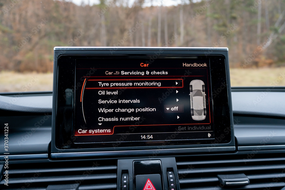 Cluj-Napoca/Cluj/Romania-08.05.2019-pop up navigation display ...