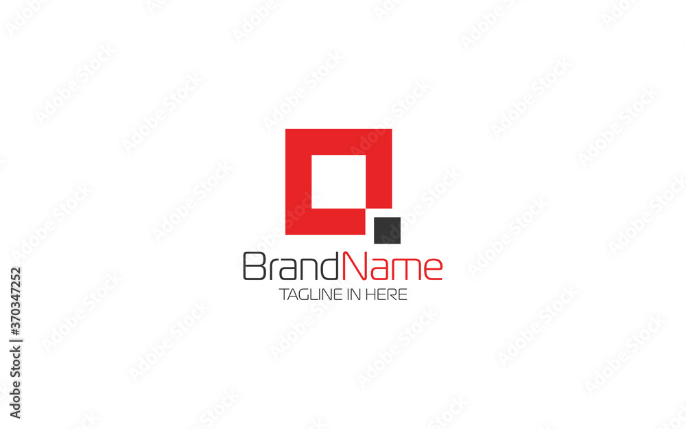 letter Q logo is formed in a simple and modern box shape Stock Vector ...