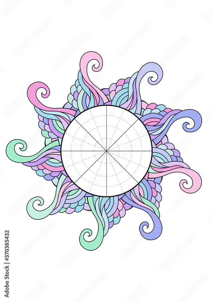 Wheel of Life. Life balance wheel radial diagram. Psychology and ...