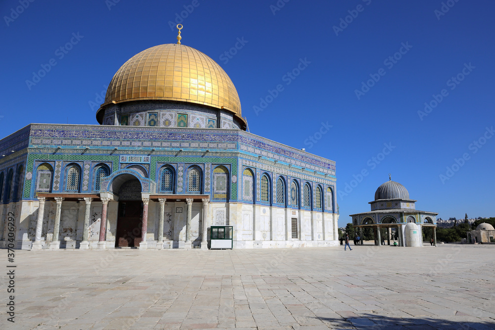 Dome of the Rock.Temple Mount. Al-Aqsa Mosque. Dome of the Rock.Temple ...