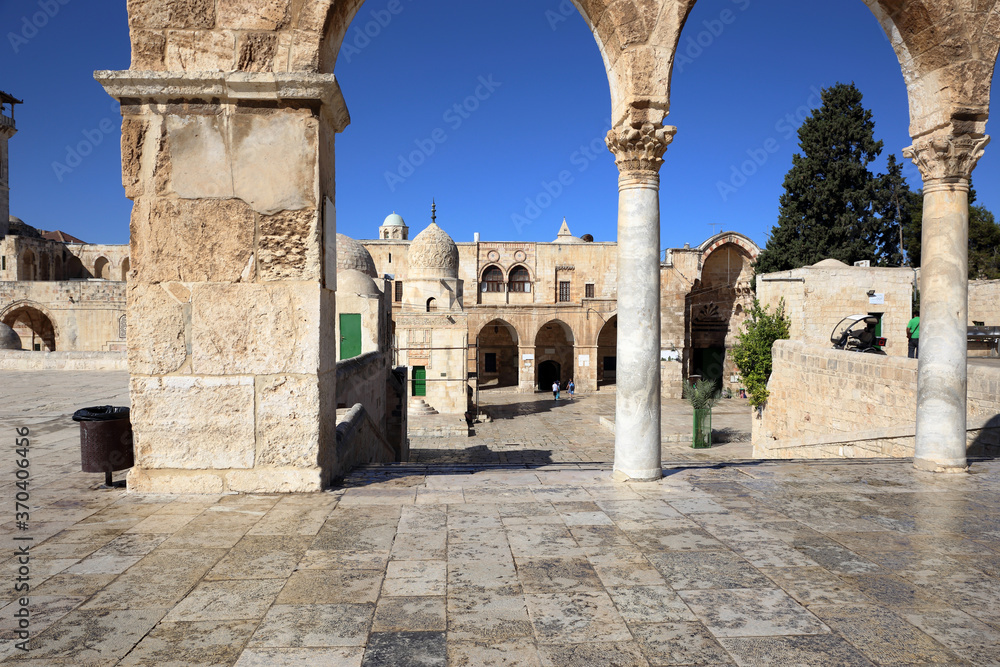 Dome of the Rock.Temple Mount. Al-Aqsa Mosque. Dome of the Rock.Temple ...