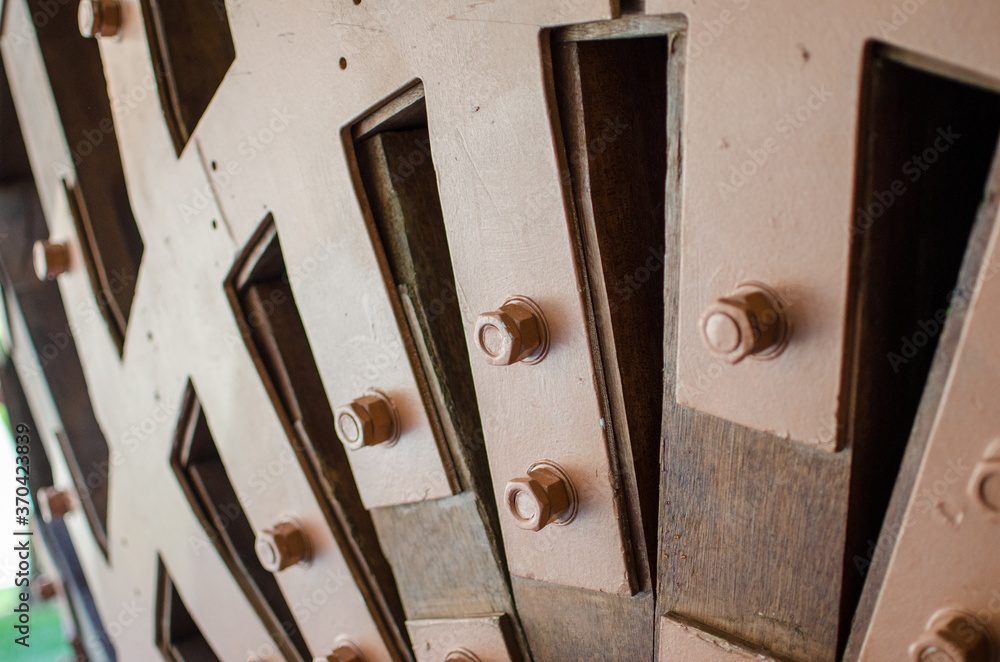 Architecture of a building, the details of the house are built with ...