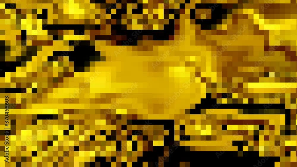 8 bit abstract background, consisting of fast moving pixels, Bright ...