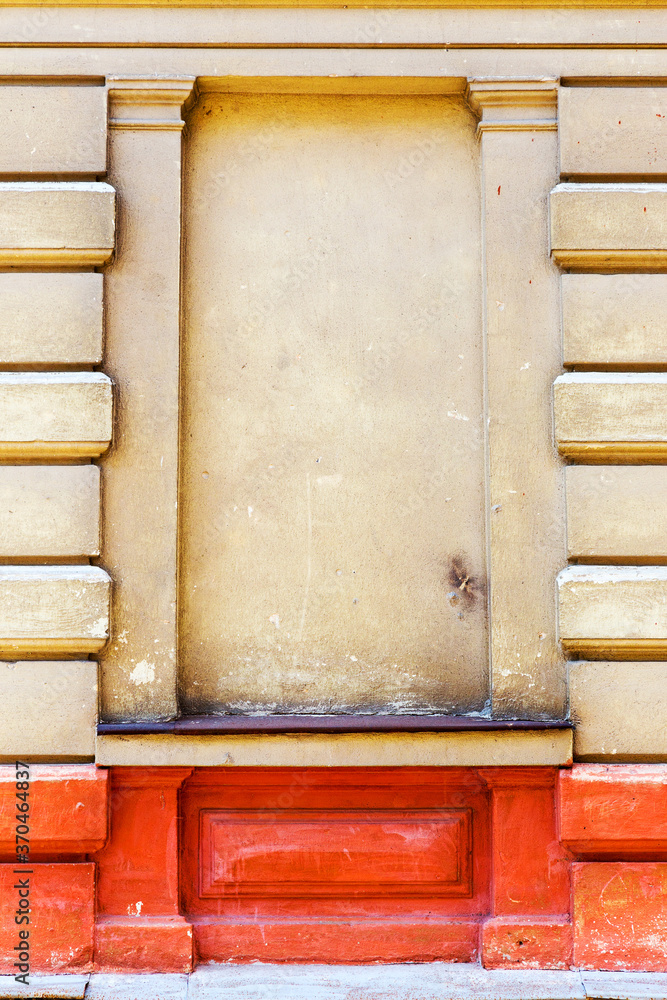 Ancient arch in the concrete wall as a background for any of your ...