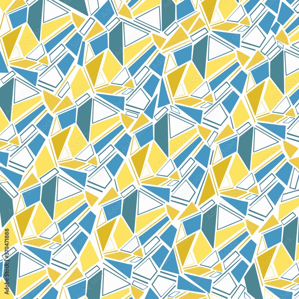 Hand drawn abstract pattern made in vector in stained glass style Stock ...