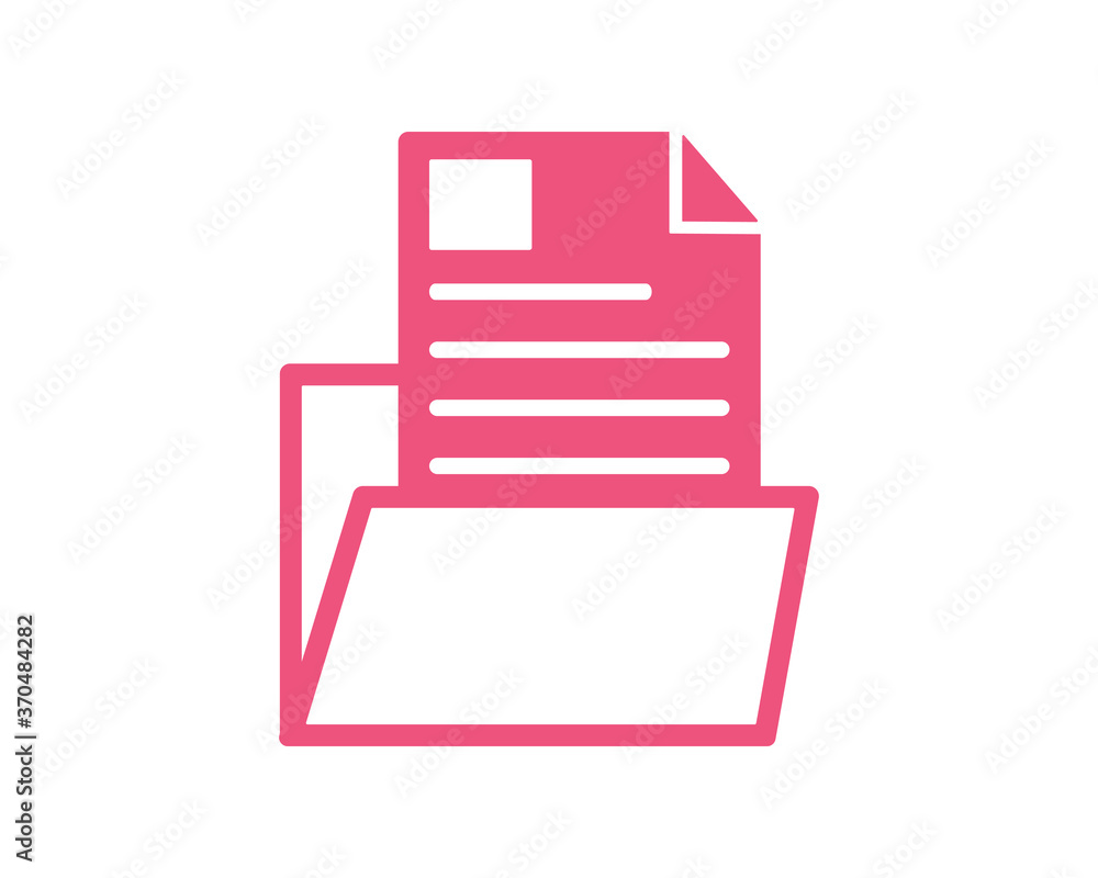 Document office icon vector symbol design illustration Stock Vector ...