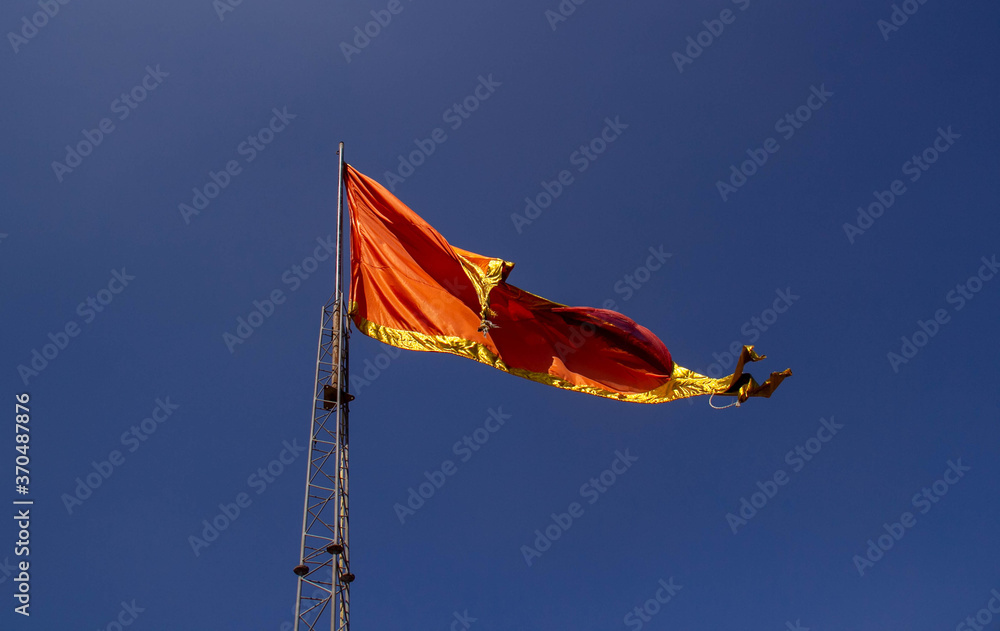 Flag of the glorious Maratha Regime Stock Photo | Adobe Stock