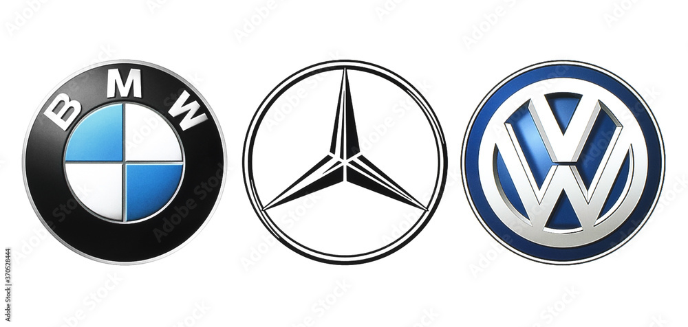 Collection of popular German car logos Stock Photo | Adobe Stock