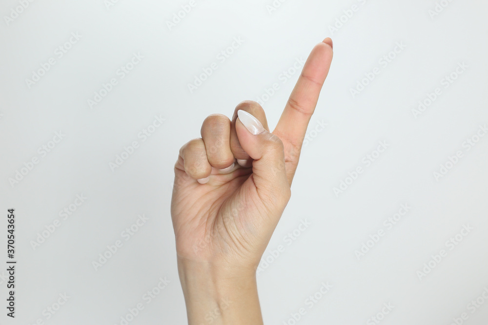 Finger Spelling the Alphabet in American Sign Language (ASL). The ...