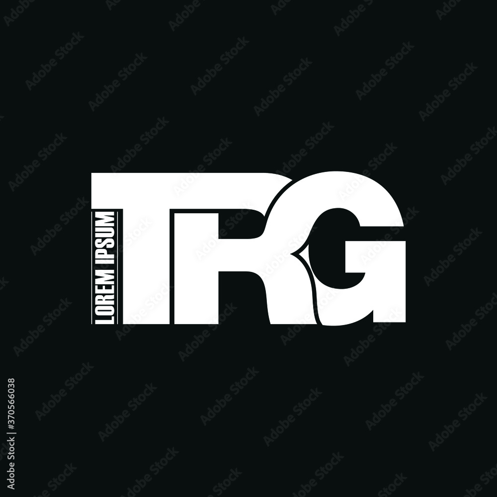 Letter TRG monogram logo design vector Stock Vector | Adobe Stock