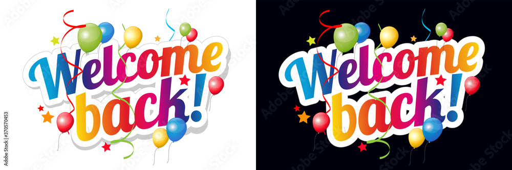 Welcome back Stock Vector | Adobe Stock