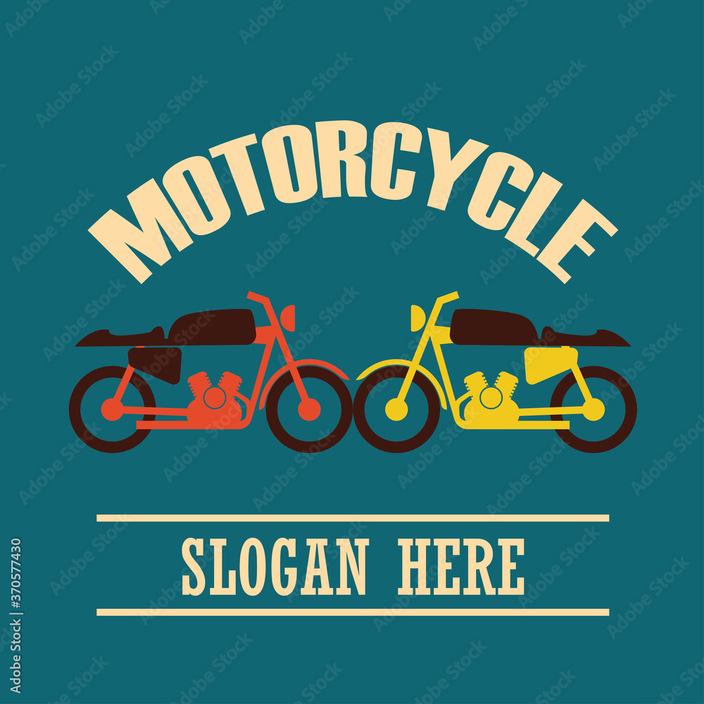 motorcycle logo emblems and insignia with text space for your slogan ...